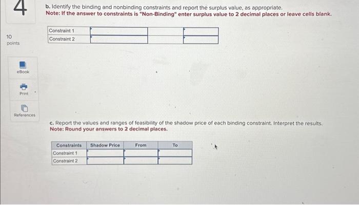 4 10 points eBook Print References Consider the | Chegg.com