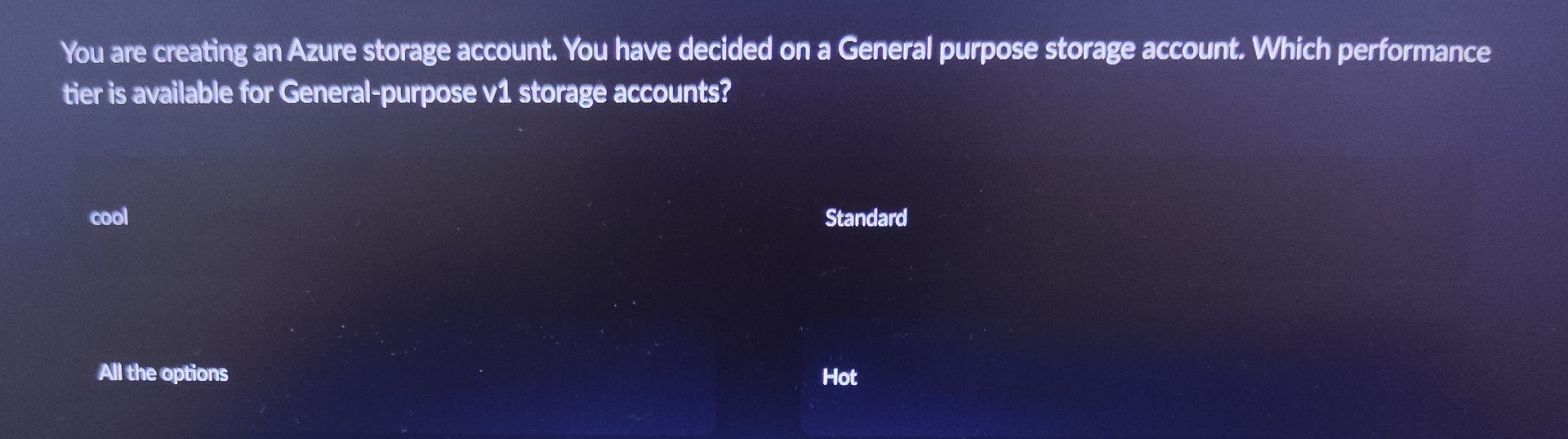 Solved You are creating an Azure storage account. You have | Chegg.com
