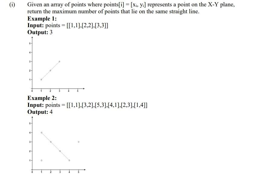 Solved Given an array of points where points [i]=[xi,yi] | Chegg.com