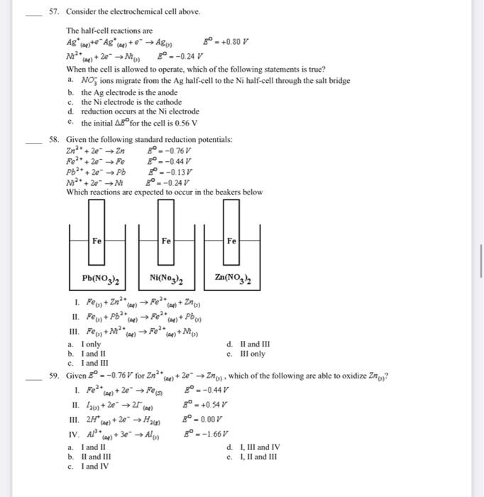 Solved a 54. This question consists of an assertion | Chegg.com