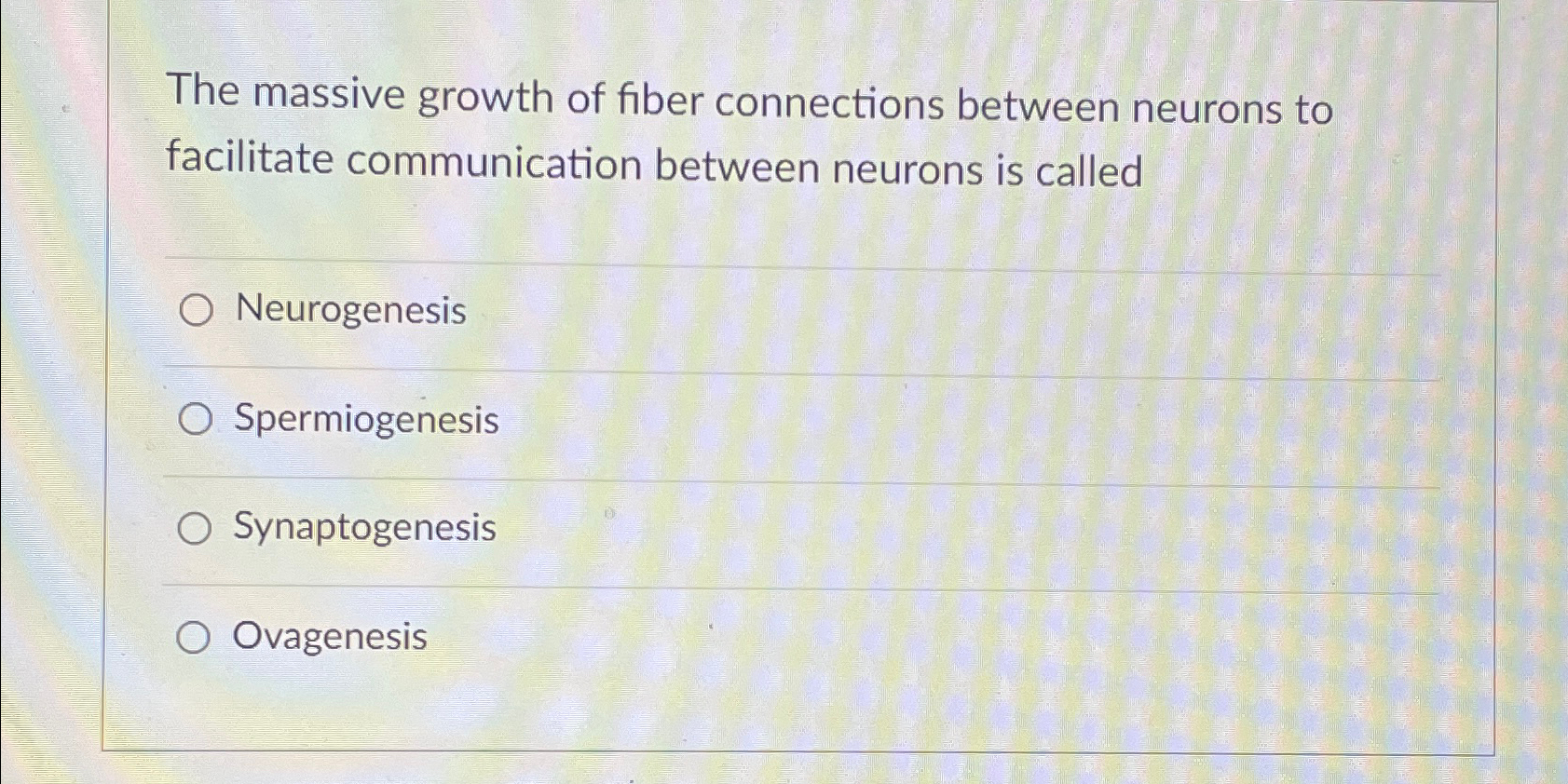 Solved The massive growth of fiber connections between | Chegg.com