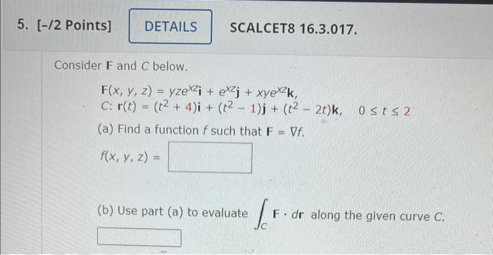 Solved Consider F and C below. | Chegg.com