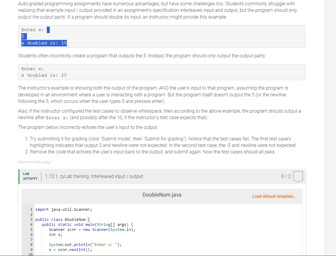 Solved Auto-graded programming assignments have numerous | Chegg.com