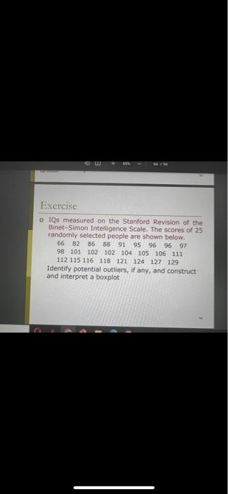 Solved IQs measured on the Stanford Revision of the | Chegg.com Solved IQs measured on the Stanford Revision of the | Chegg.com
