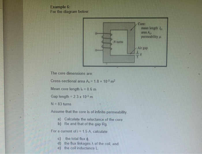Solved Example 6: For the diagram below: mean length area A | Chegg.com