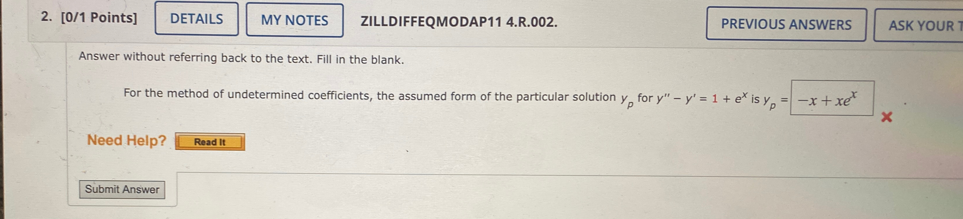 Solved [0/1 ﻿Points]ZILLDIFFEQMODAP11 4.R.002.Answer without | Chegg.com
