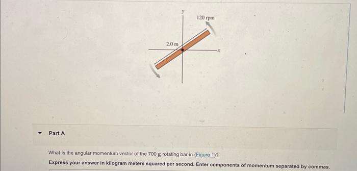 Solved what is the angular momentum vector of the 700 g | Chegg.com