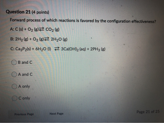 Solved Question 21 (4 points) Forward process of which | Chegg.com