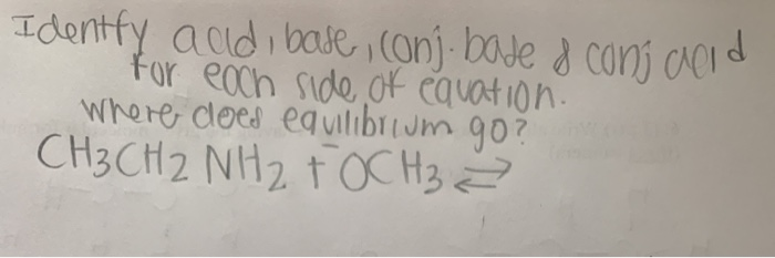 Solved Idently addi base, conj. base d coný aeld for each | Chegg.com