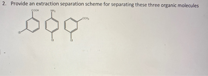 Solved 2. Provide an extraction separation scheme for | Chegg.com