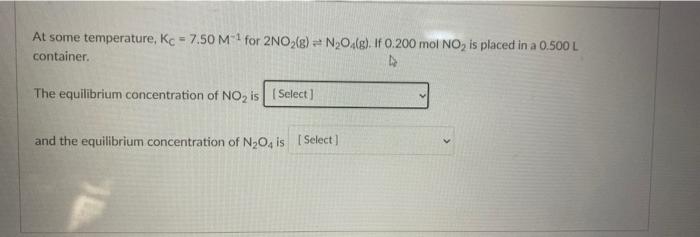 Solved At a certain temperature, a 1.00 L reaction vessel | Chegg.com
