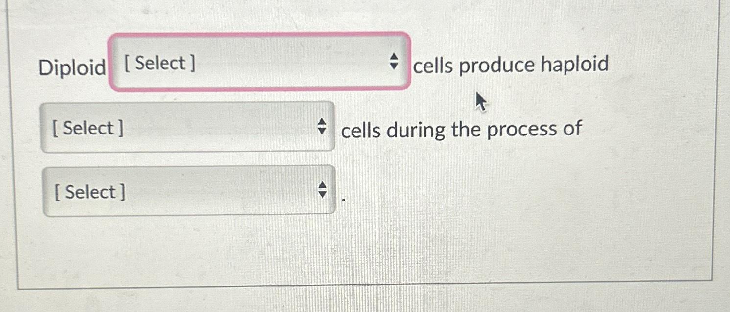 Solved Diploir cells produce haploid cells during the | Chegg.com