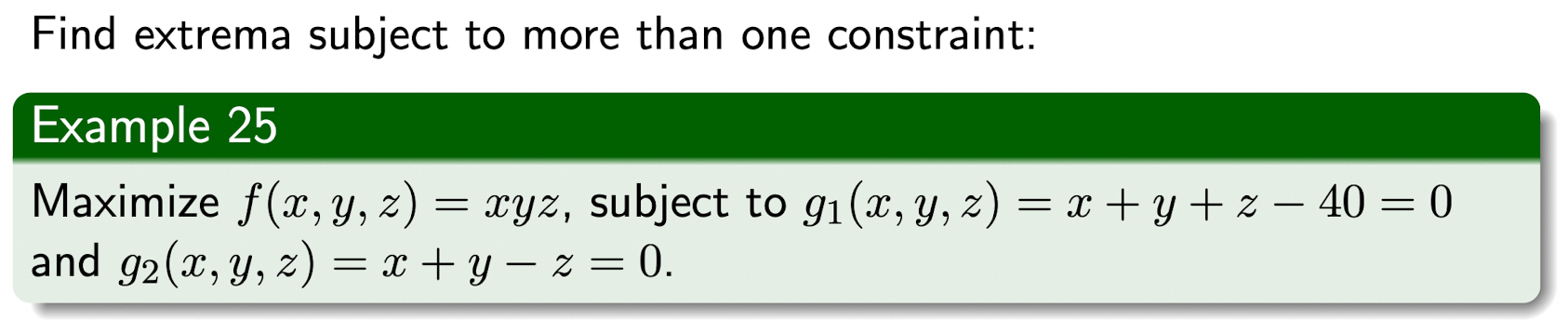 Find extrema subject to more than one | Chegg.com