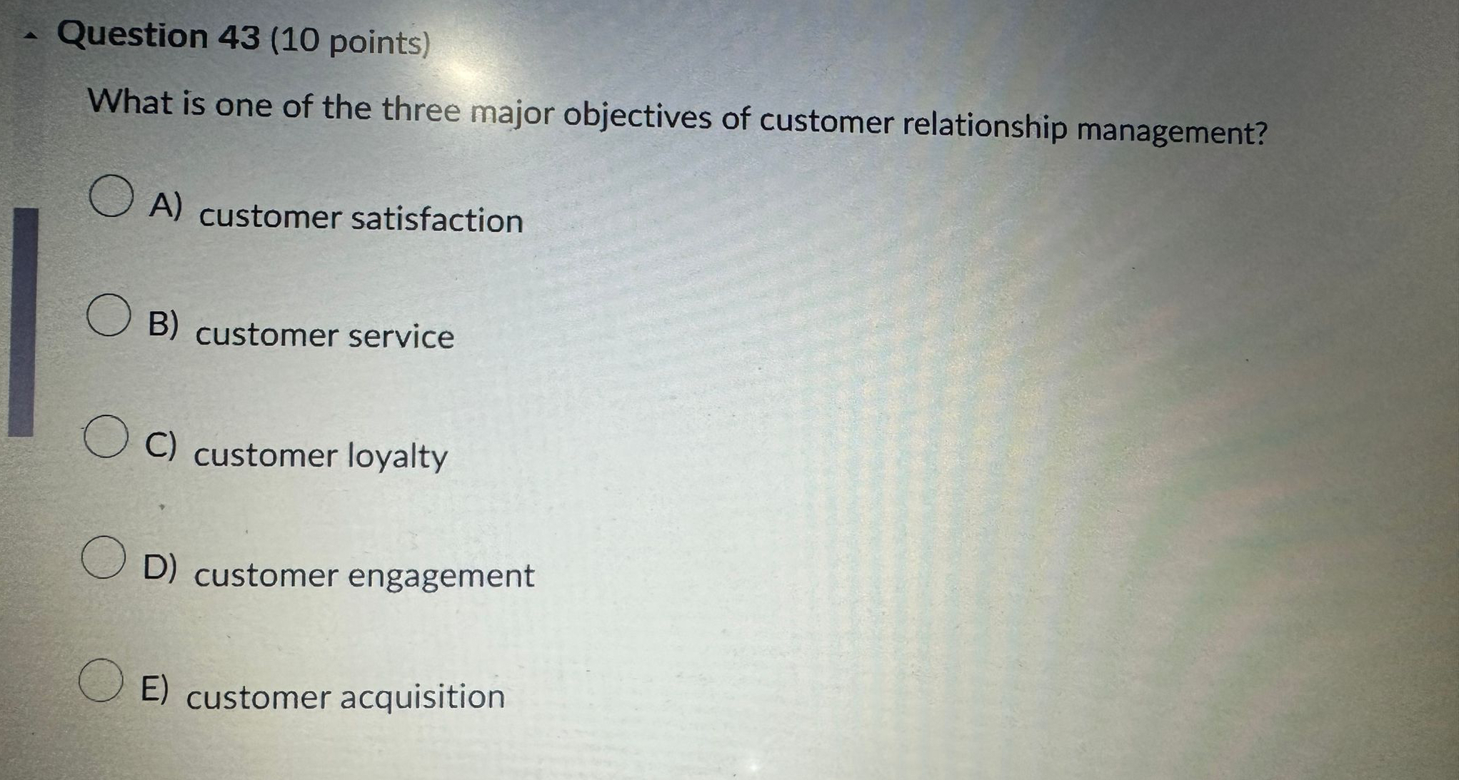 Solved Question 43 (10 ﻿points)What is one of the three | Chegg.com