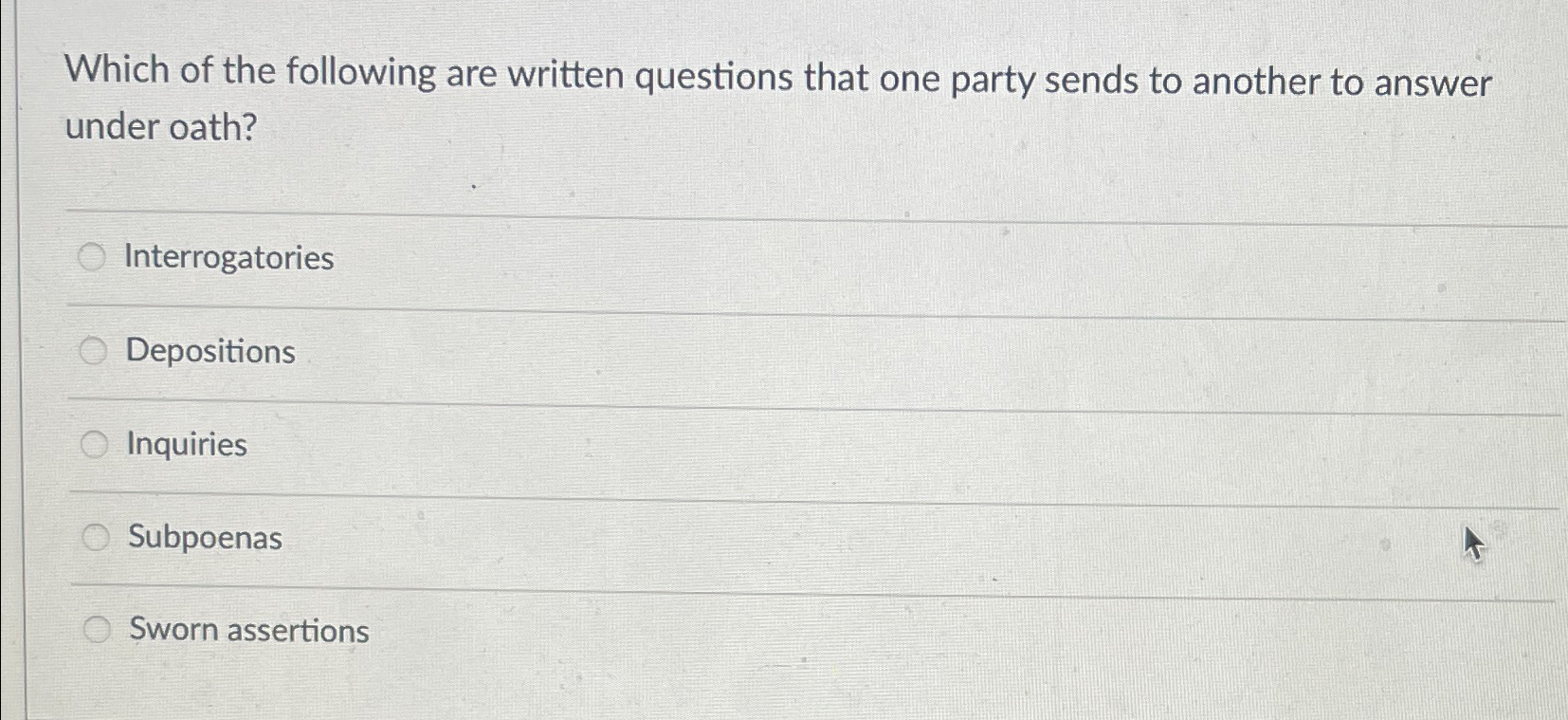 Solved Which of the following are written questions that one | Chegg.com
