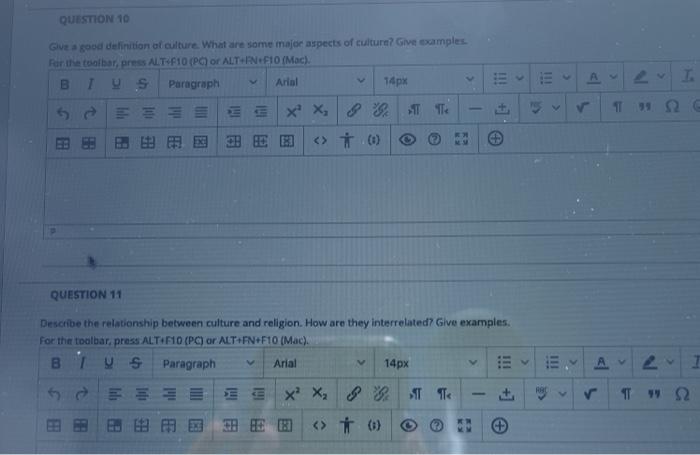 Solved QUESTION 10 Gue a good definition of culture. What | Chegg.com