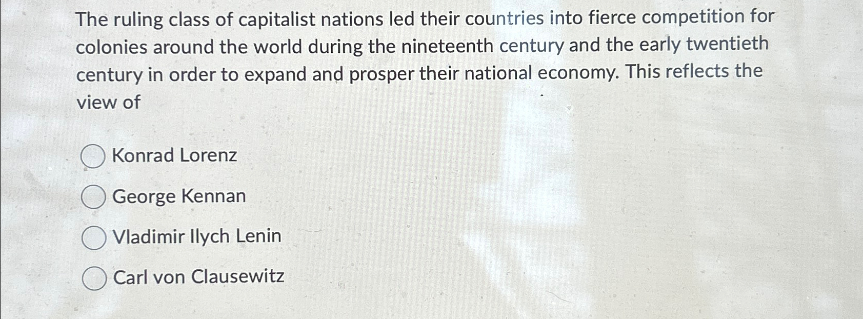 Solved The ruling class of capitalist nations led their | Chegg.com
