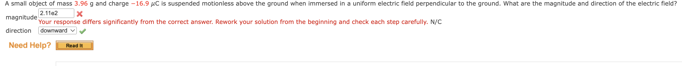 Solved magnitude Your response differs significantly from | Chegg.com