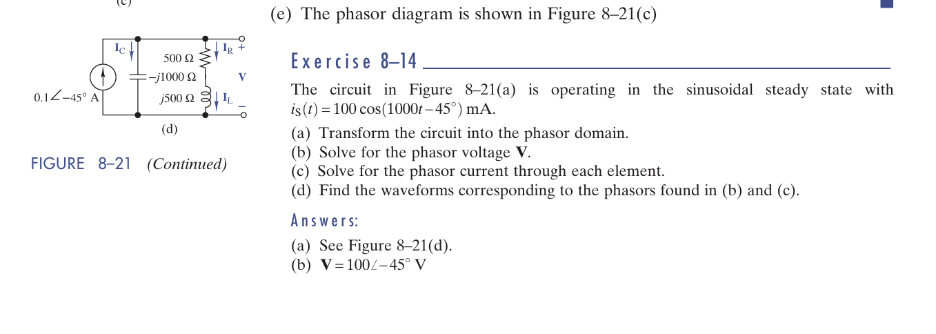 Solved (e) ﻿The phasor diagram is ﻿shown in ﻿Figure | Chegg.com