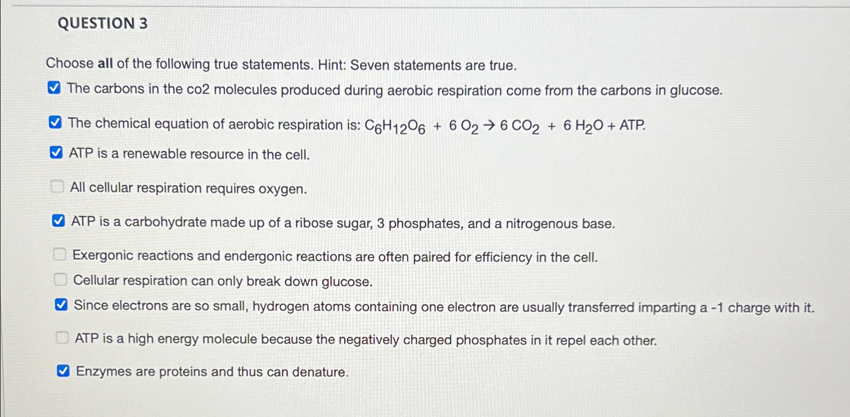 Solved QUESTION 3Choose all of the following true | Chegg.com