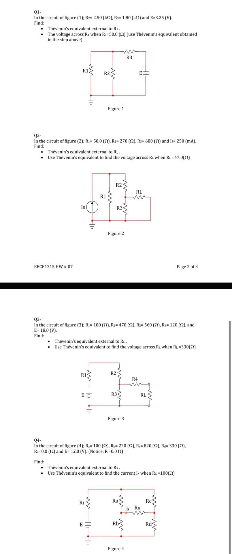 Solved Q1- In the circuit of figure | Chegg.com