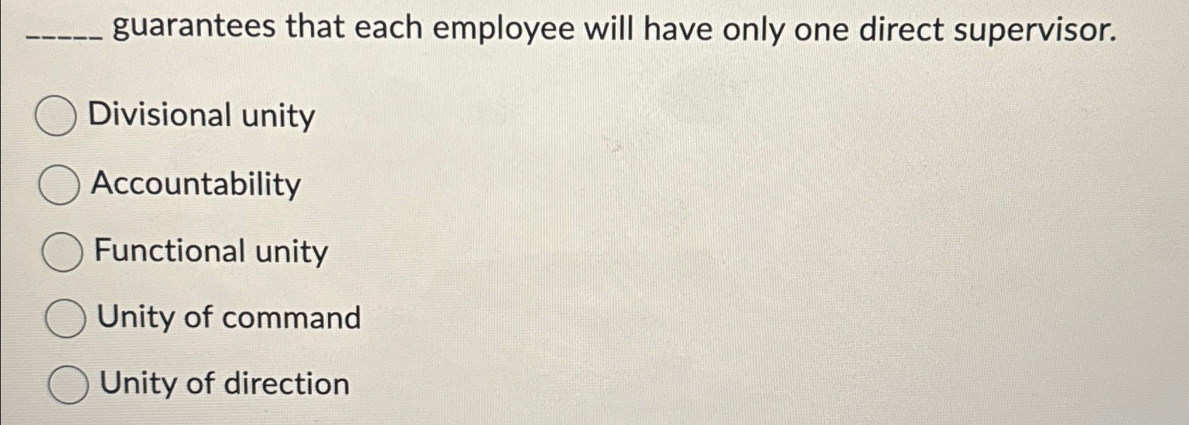 Solved guarantees that each employee will have only one | Chegg.com