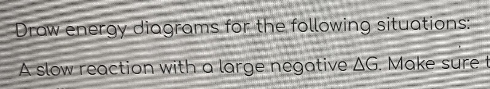 [Solved]: Draw energy diagrams for the following situations:
