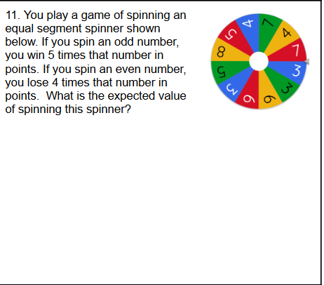 Solved You play a game of spinning an equal segment spinner | Chegg.com