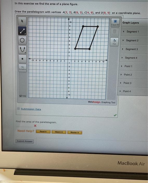 Solved In this exercise we find the area of a plane figure. | Chegg.com