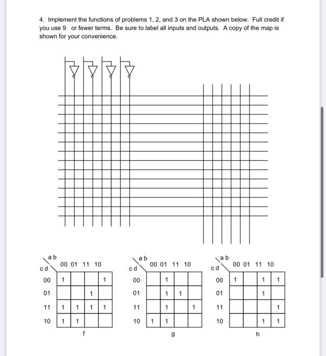 Solved 4 Implement The Functions Of Problems 1 2 And 3 On 6294