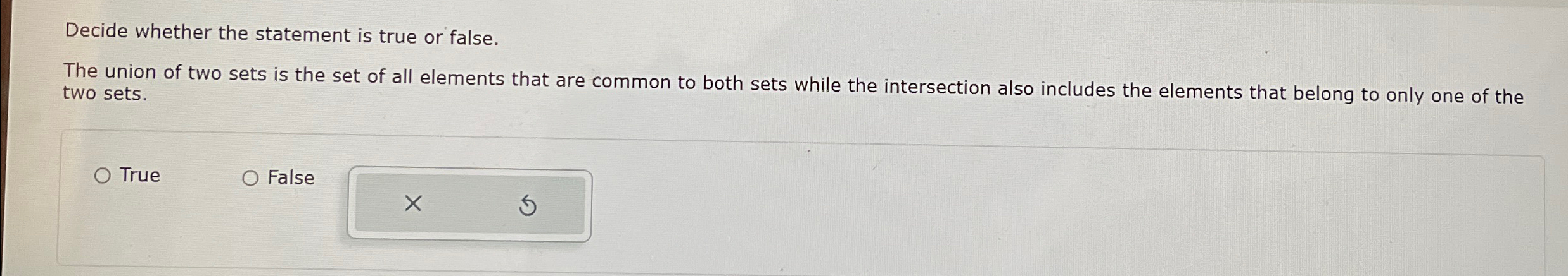 Solved Decide whether the statement is true or false.The | Chegg.com