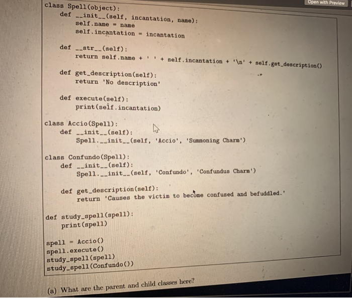 Solved 0. Understanding inheritance This is a paper and | Chegg.com