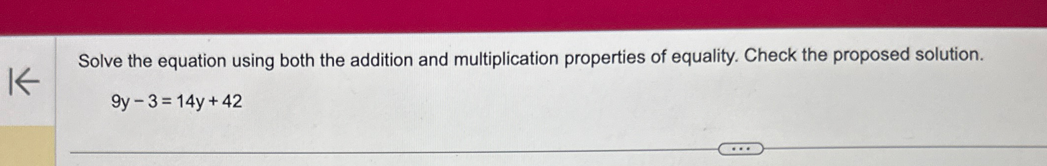 Solved Solve the equation using both the addition and | Chegg.com