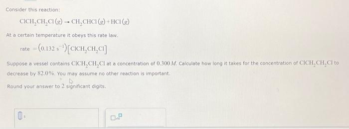 Solved Consider this reaction: | Chegg.com