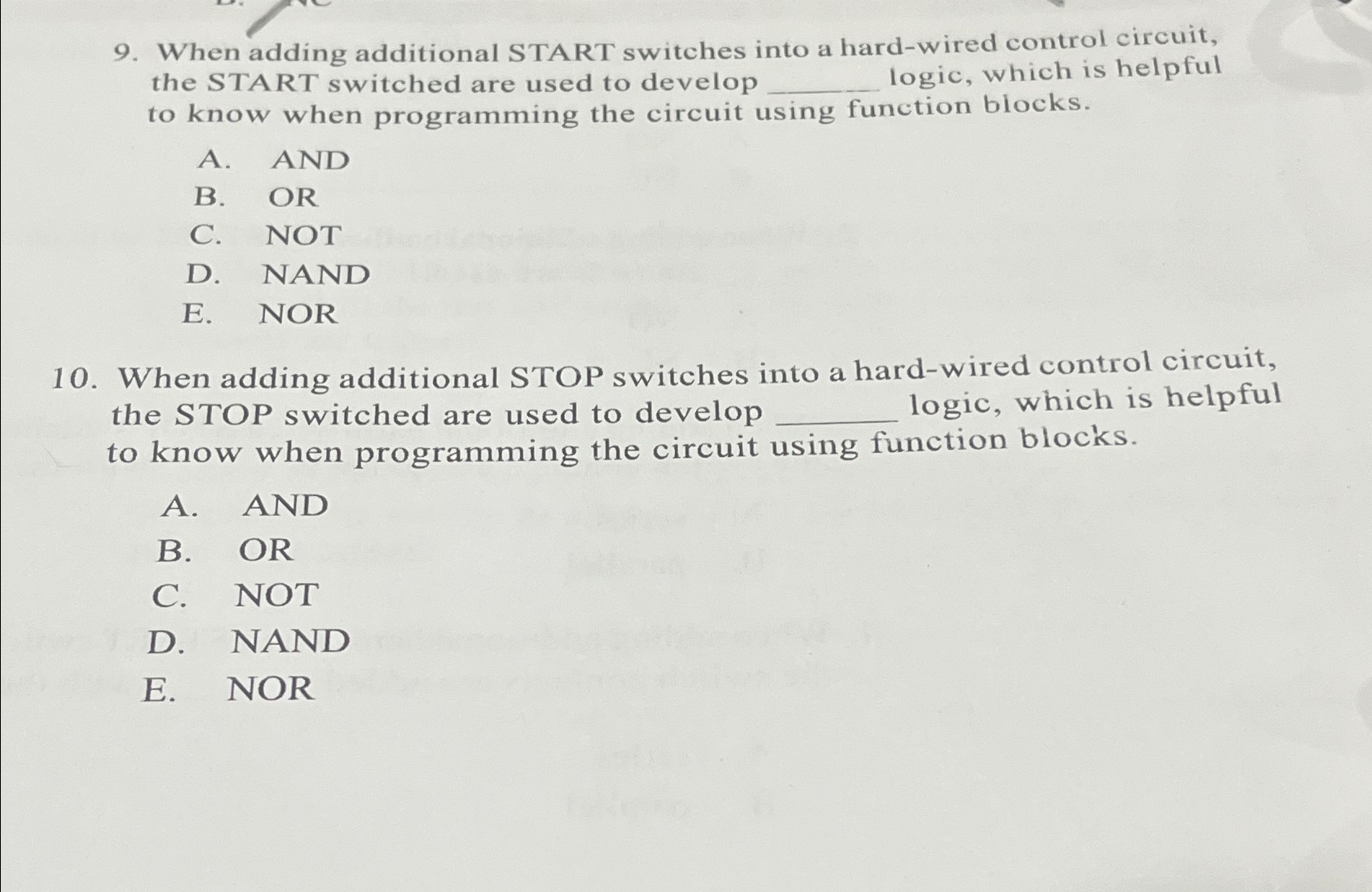 Solved When adding additional START switches into a | Chegg.com