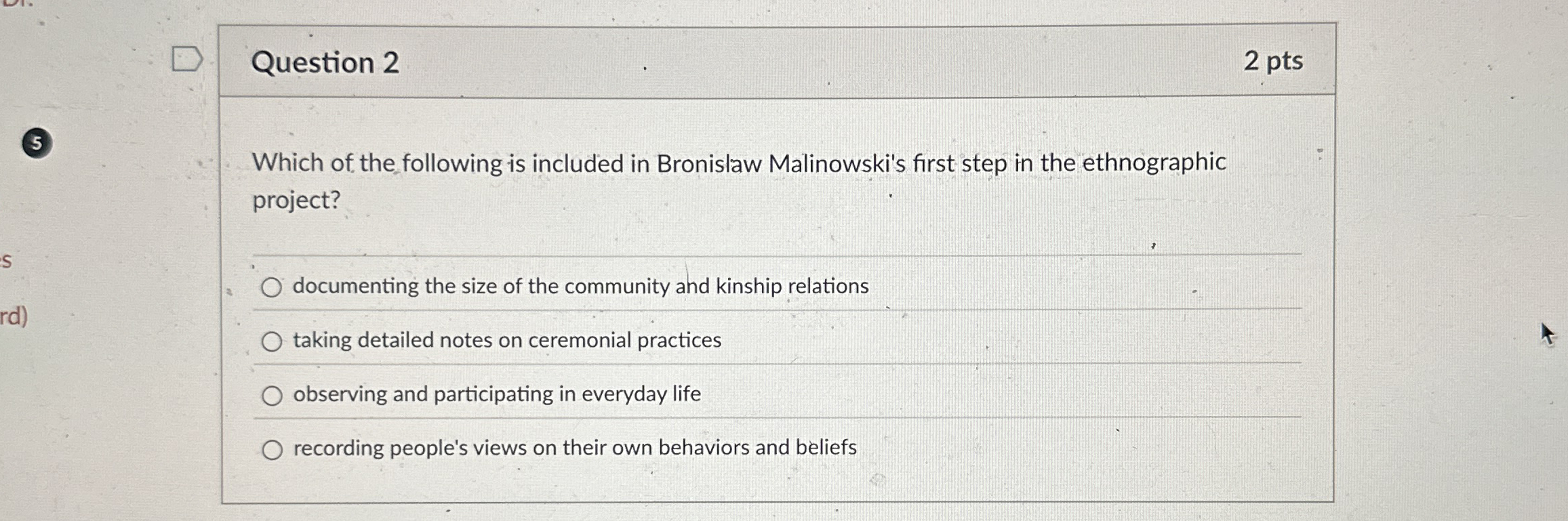 Solved Question 22 ﻿ptsWhich of the following is included in | Chegg.com
