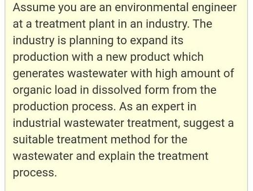 Solved Note :this question is from industrial waste | Chegg.com