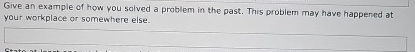 Solved Give an example of how you solved a problem in the | Chegg.com