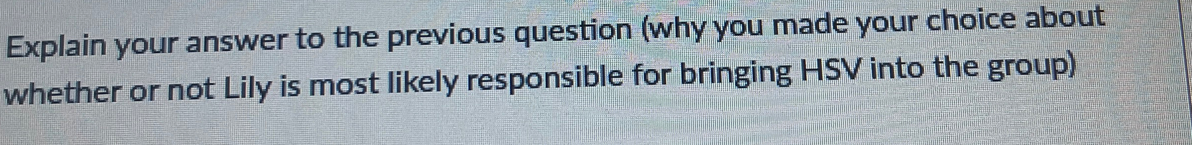 Solved Explain your answer to the previous question (why you | Chegg.com