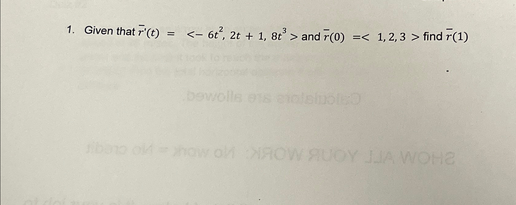Solved Given that ?bar (r)'(t)= ﻿and | Chegg.com