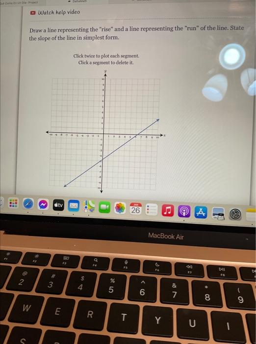 Solved Draw a line representing the "rise" and a line | Chegg.com