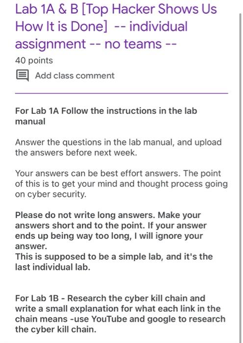 Solved Cisco Cyberops Lab 18 - Understanding the cyber kill | Chegg.com