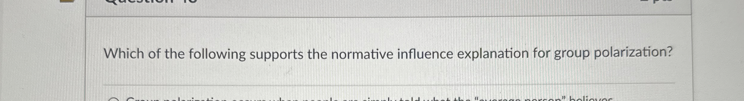 Solved Which of the following supports the normative | Chegg.com