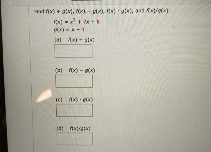 Solved Evaluate the function at the given value(s) of the | Chegg.com