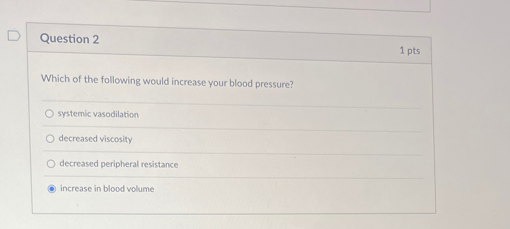 Solved Question 21 ﻿ptsWhich of the following would increase | Chegg.com