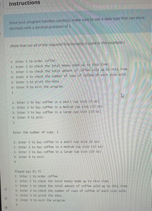 Solved Instructions | Chegg.com