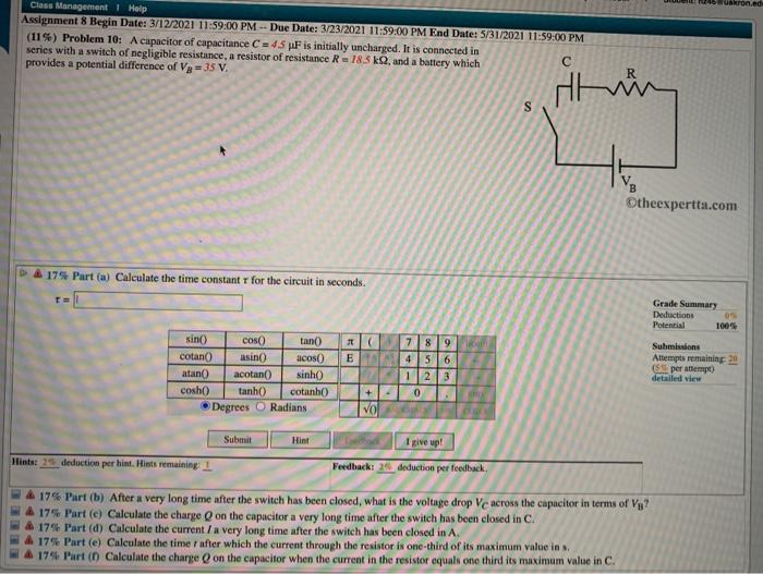 Solved ukroned Class Management Help Assignment 8 Begin | Chegg.com