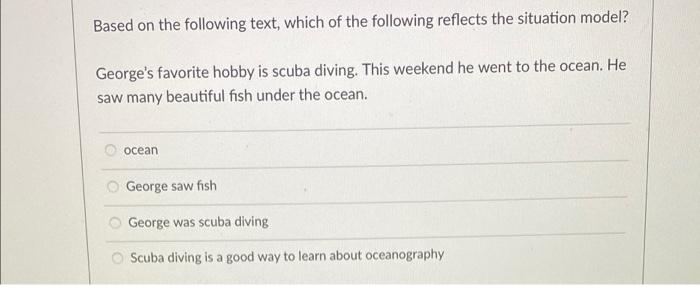 Solved Based on the following text, which of the following | Chegg.com