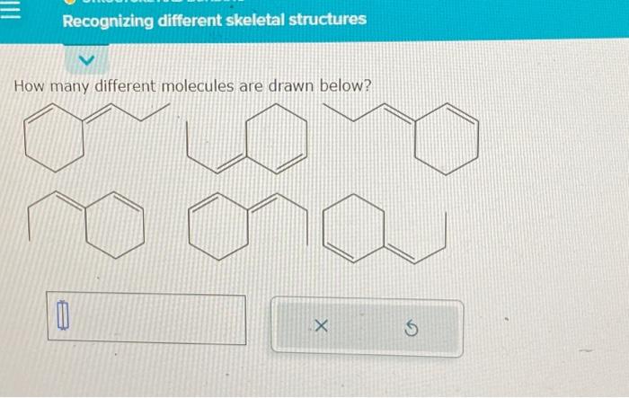 Recognizing different skeletal structures How many | Chegg.com