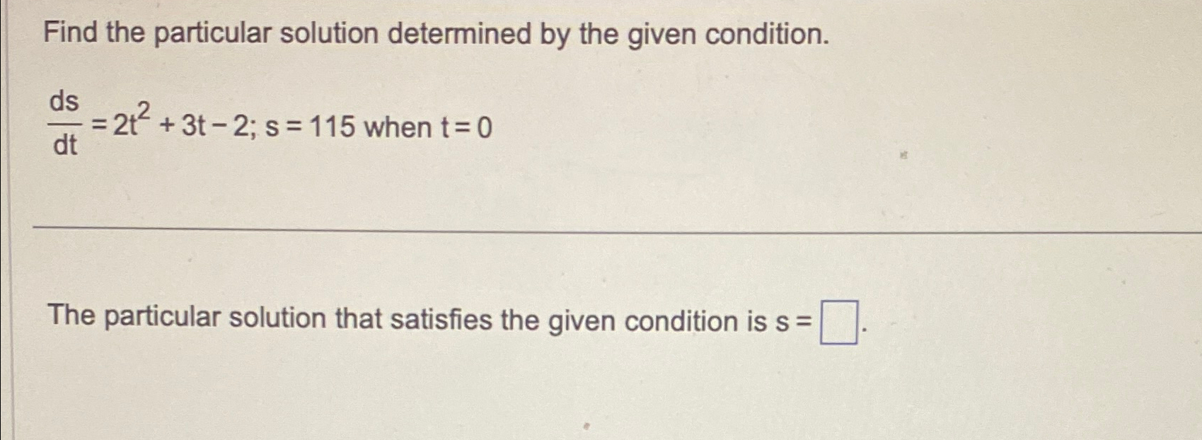 Solved Find the particular solution determined by the given | Chegg.com
